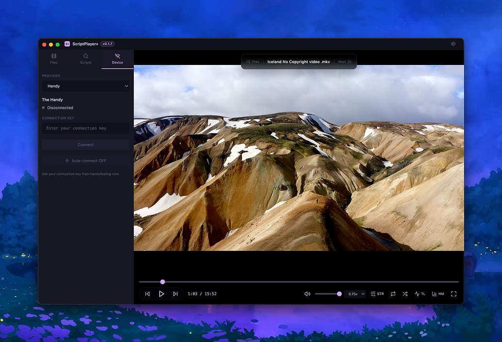 ScriptPlayer+ — A lightweight, clean desktop funscript player for Handy ...